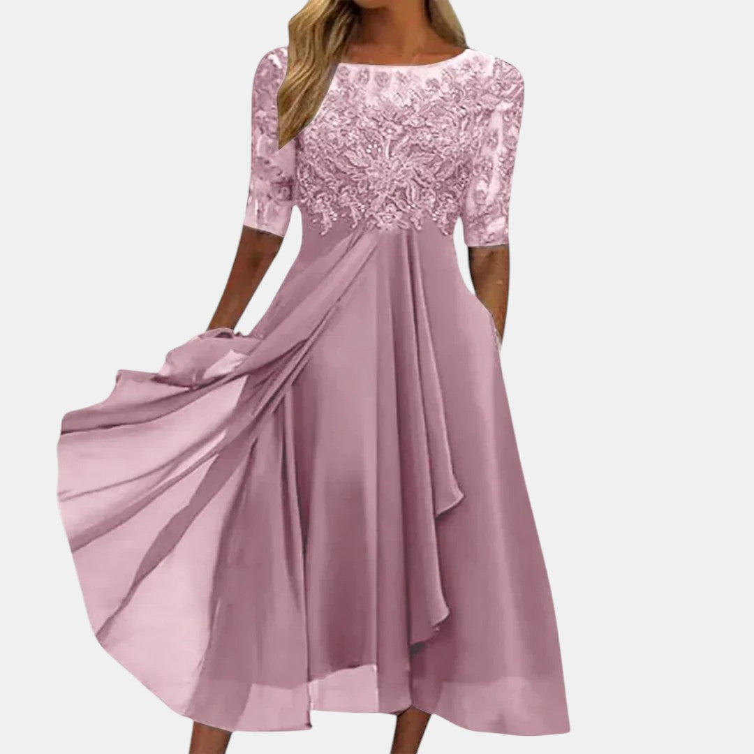Ruby | Elegant Lace Dress – Lucy & Claire