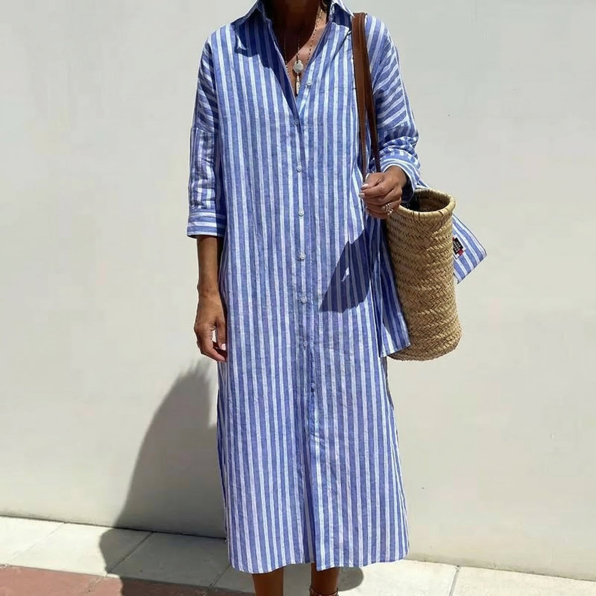 Skylar | Striped Shirt Dress – Lucy & Claire