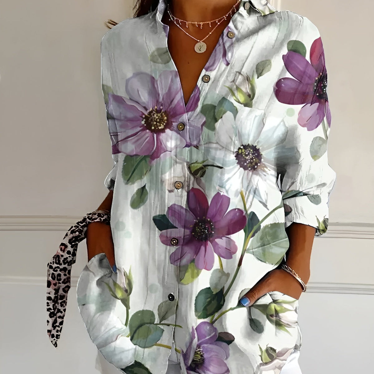 Evelyn | Floral Summer Blouse – Lucy & Claire